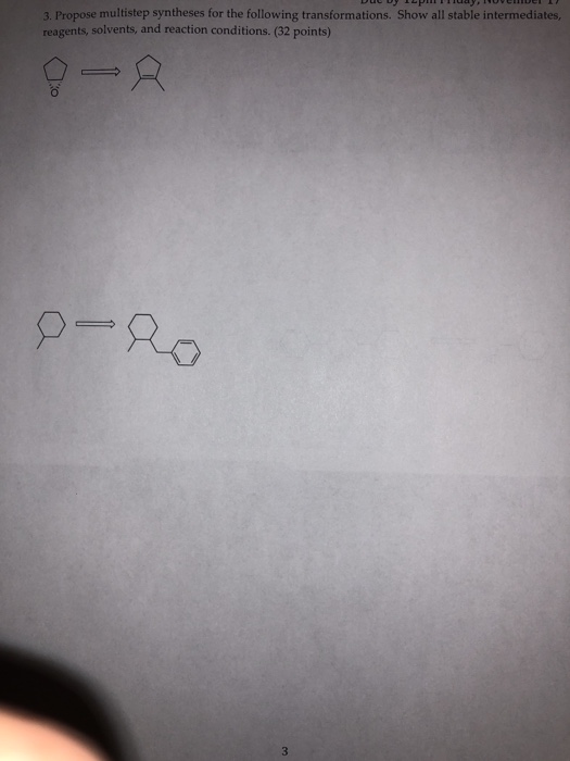 Solved 3. Propose multistep syntheses for the following | Chegg.com Solved 3. Propose multistep syntheses for the following | Chegg.com