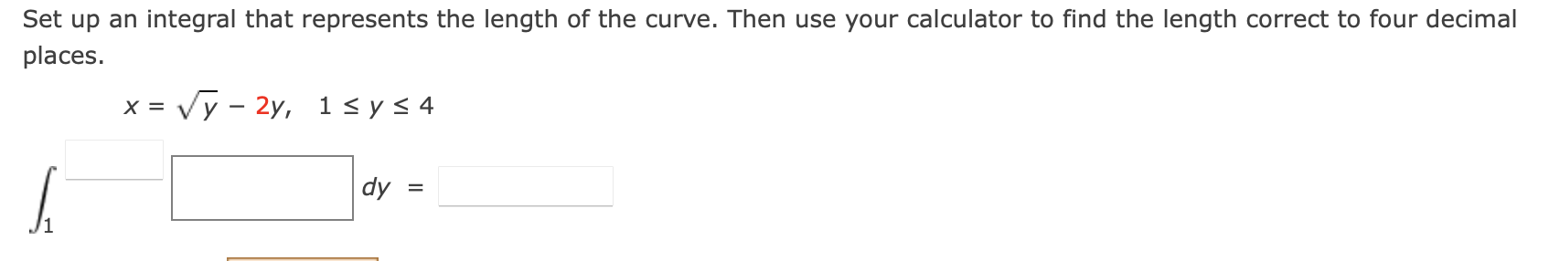Solved Set up an integral that represents the length of the | Chegg.com