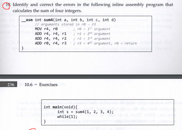 Solved (To. Identify and correct the errors in the following | Chegg.com