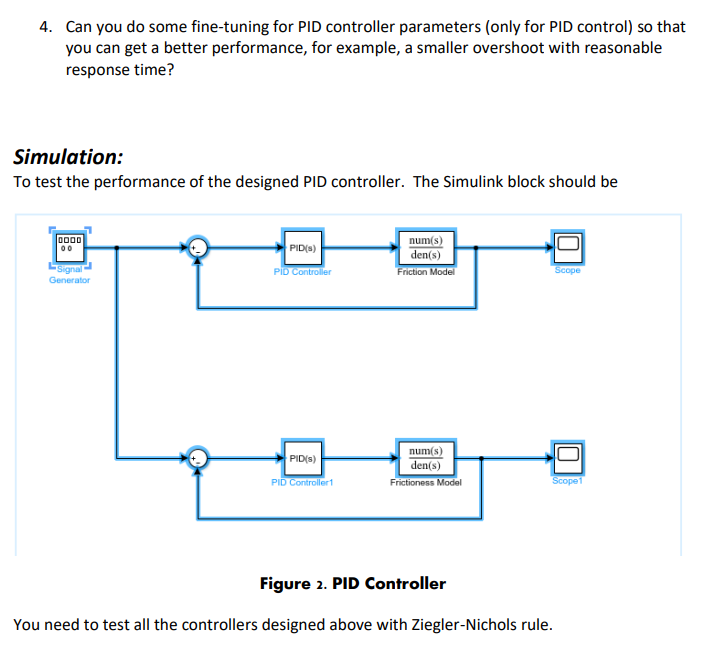 Solved For this lab, you should design a PID controller | Chegg.com