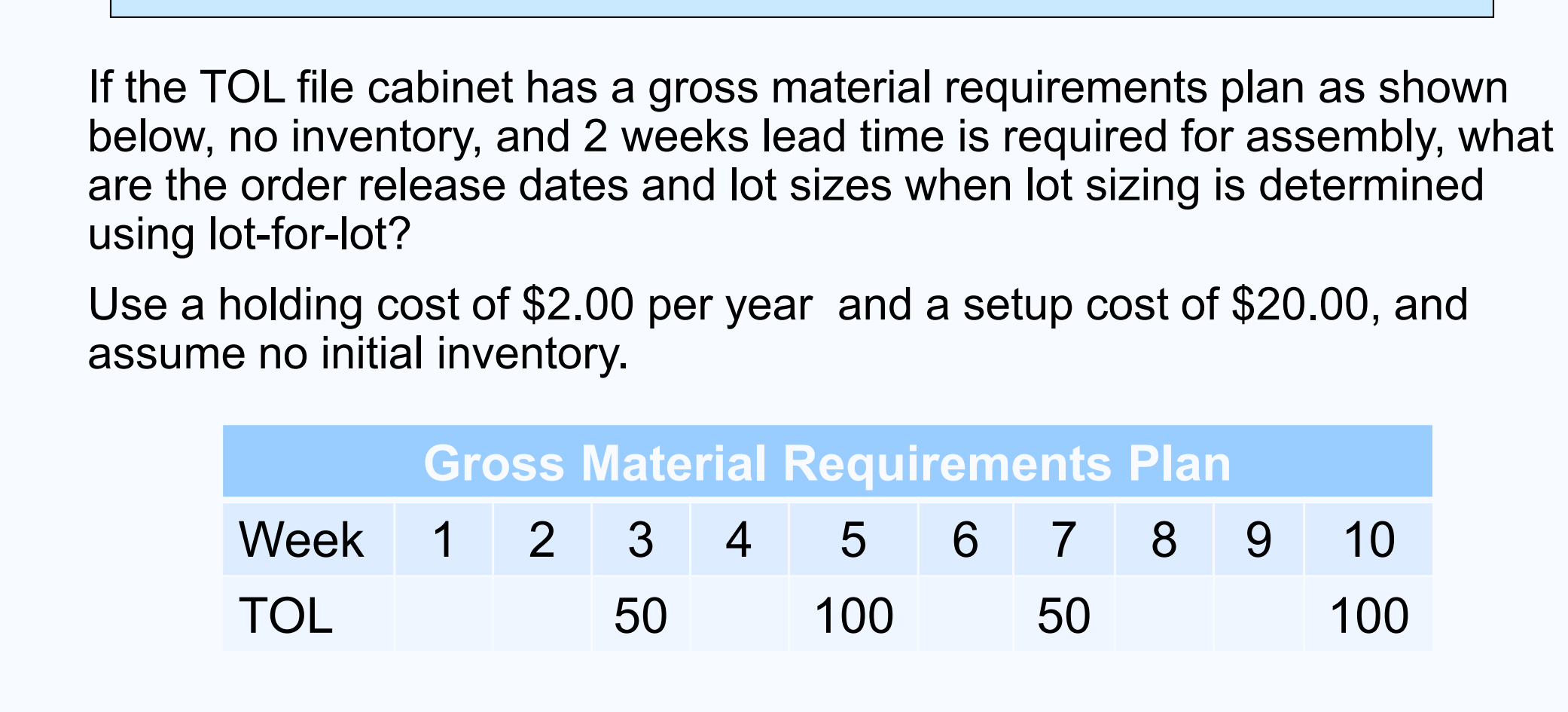 Solved If the TOL file cabinet has a gross material | Chegg.com