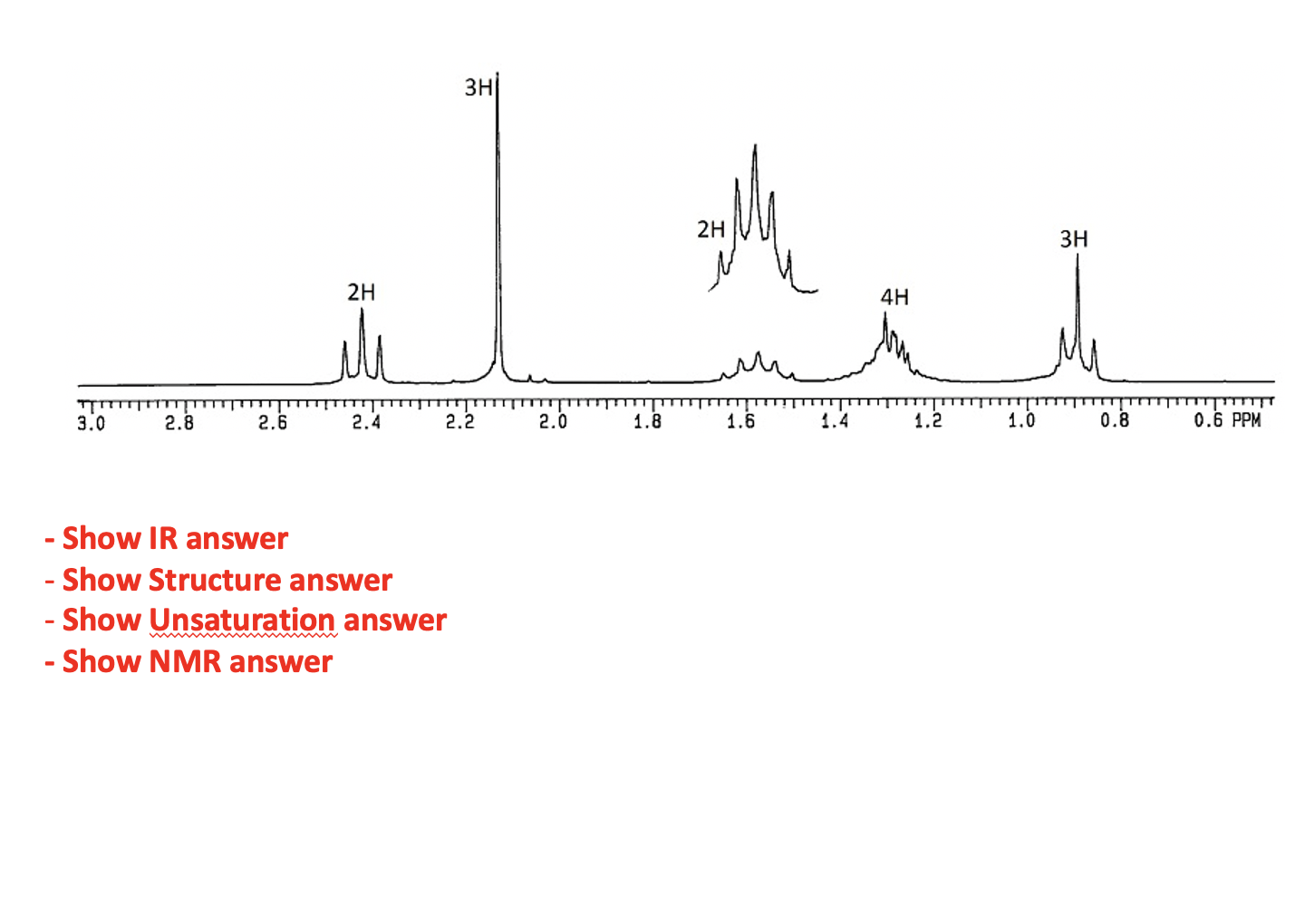 Solved Formula: C7H14O Show IR structure, structure answer, | Chegg.com