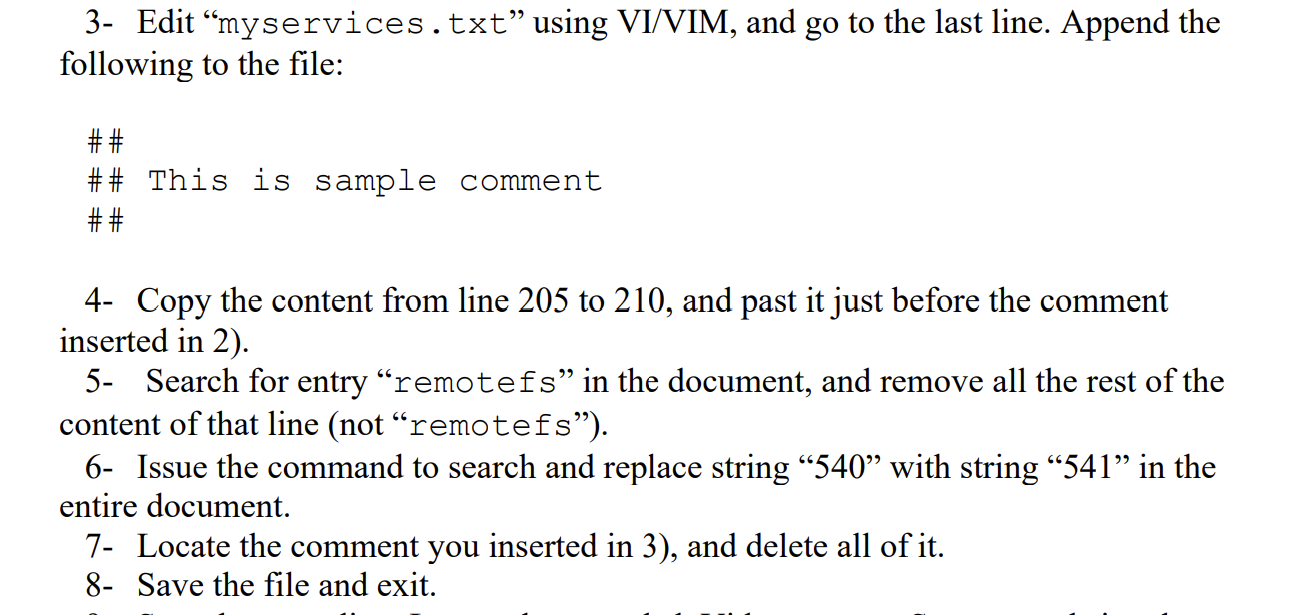 Solved this is for unix, can you break it down step?3- ﻿Edit | Chegg.com