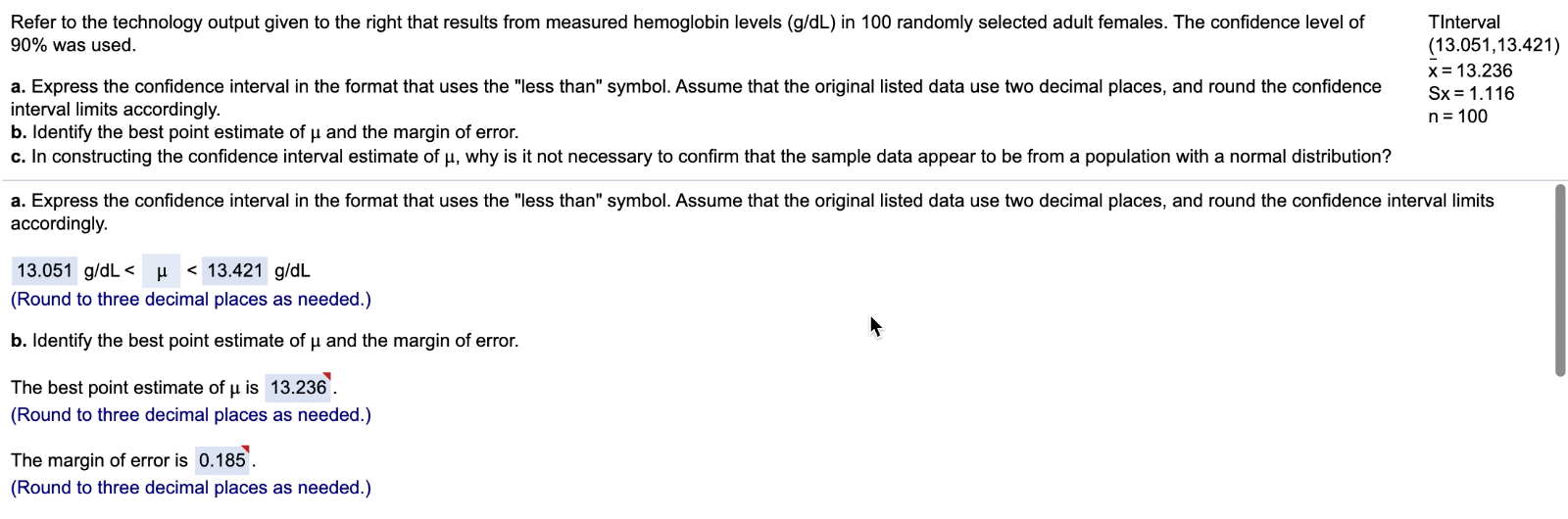 Solved Refer to the technology output given to the right | Chegg.com