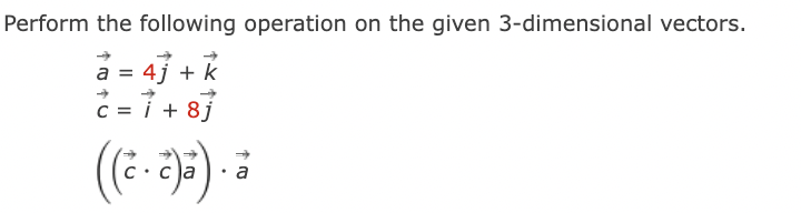 Solved Perform the following operation on the given | Chegg.com