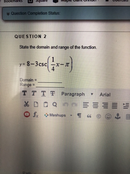Solved Bookmarks Question Completion Status: QUESTION 2 | Chegg.com