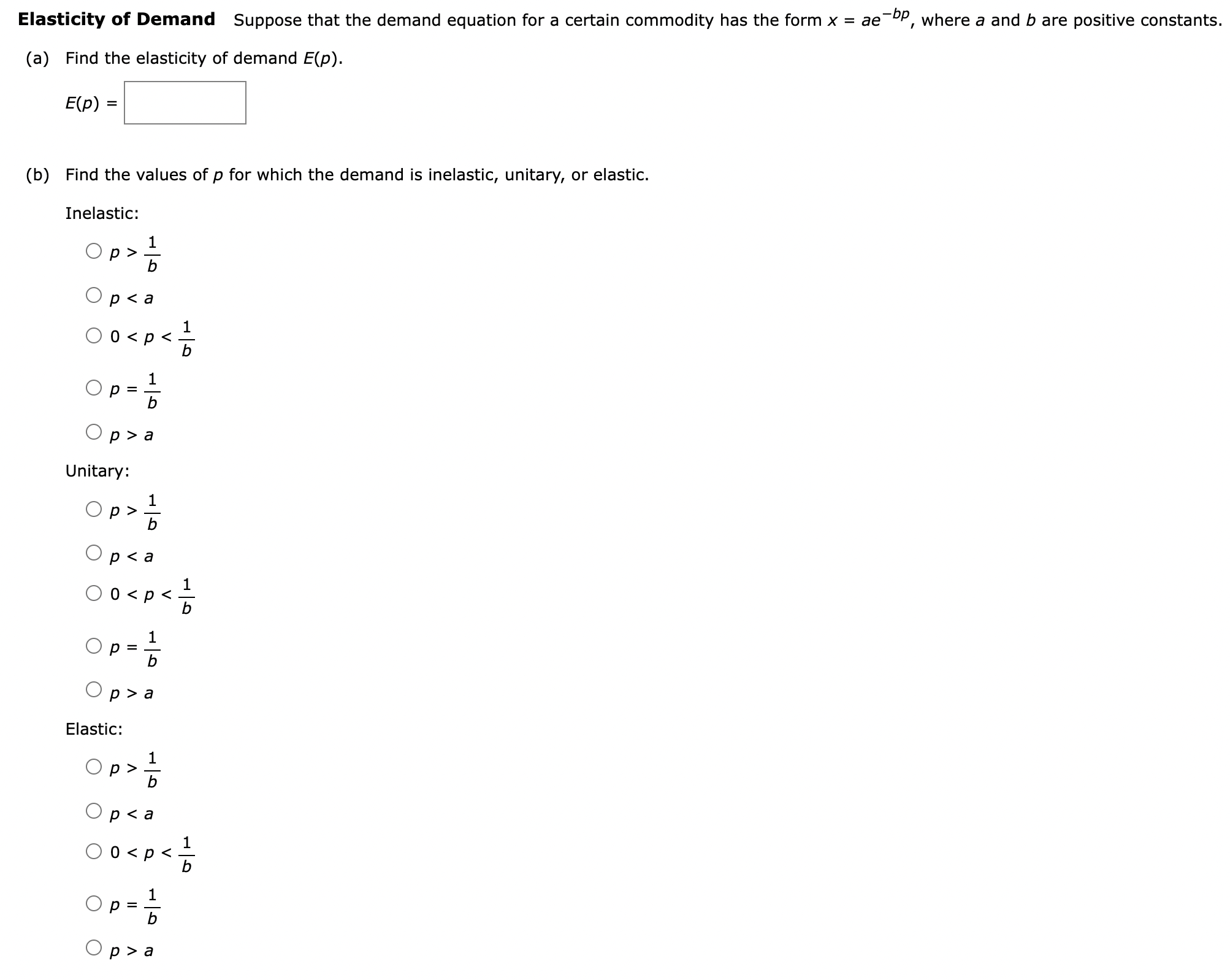Solved Elasticity of Demand Suppose that the demand equation | Chegg.com