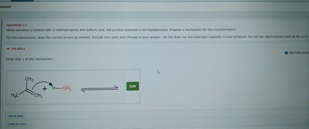 Solved When benzene is treated with 2-methylpropane and | Chegg.com