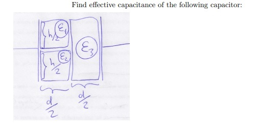 Solved Find effective capacitance of the following | Chegg.com