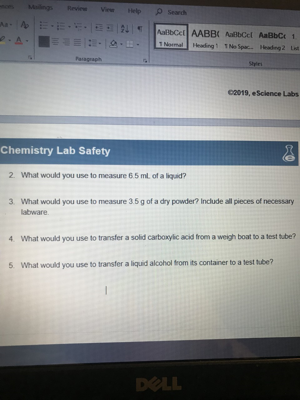 Solved Ences Mailings Review View Help Search A Ą Beat A