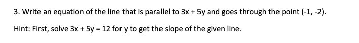 Solved 1. Hint: plot the point (2,−5) draw the line, as | Chegg.com