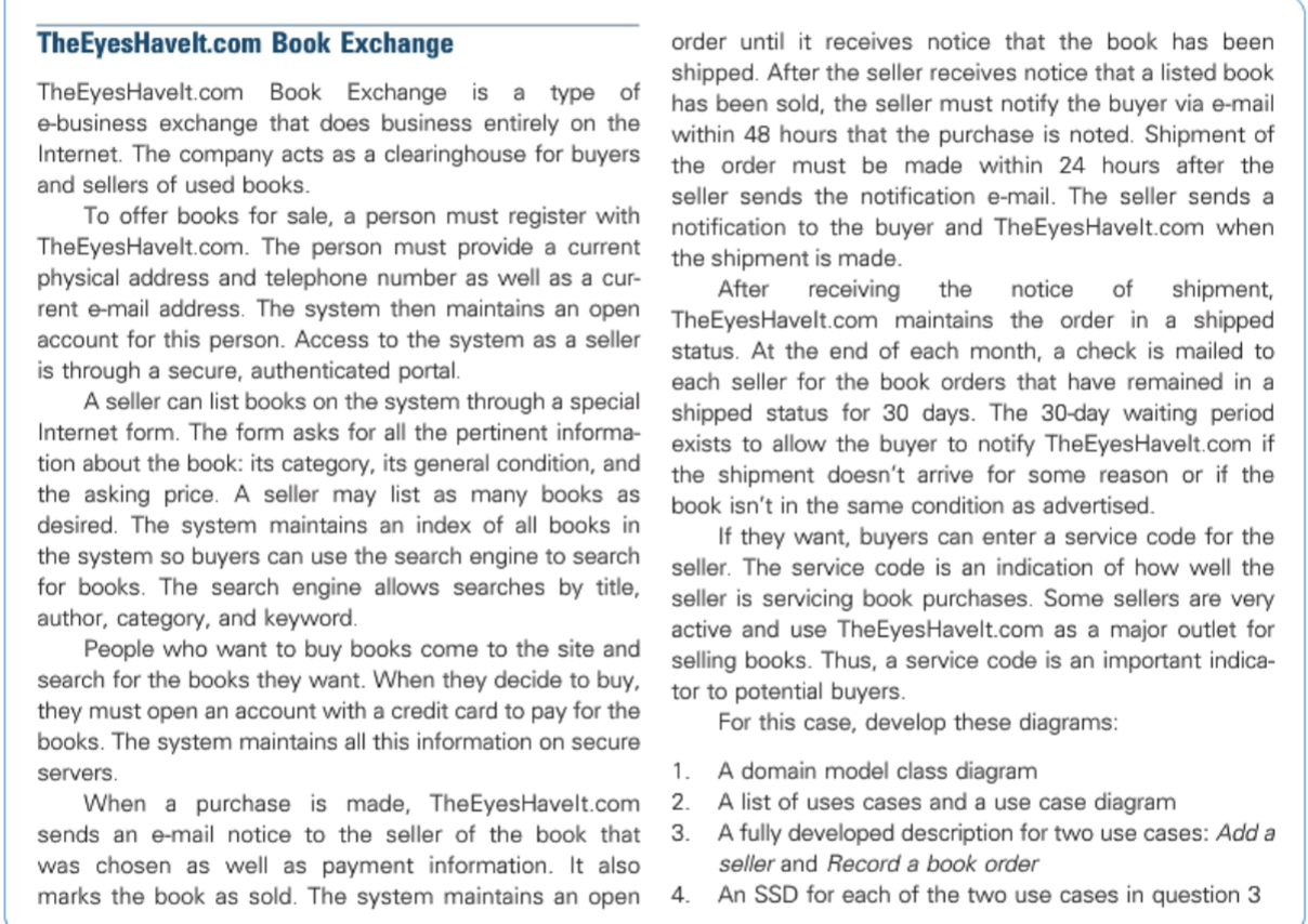 Solved TheEyesHavelt.com Book ExchangeTheEyesHavelt.com Book | Chegg.com