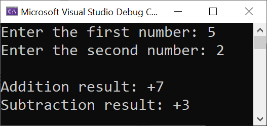 Solved Write a program that asks the user to enter two | Chegg.com