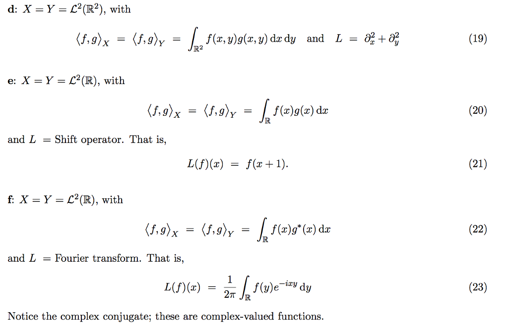 Solved Find the adjoint L (dagger) for each of the | Chegg.com