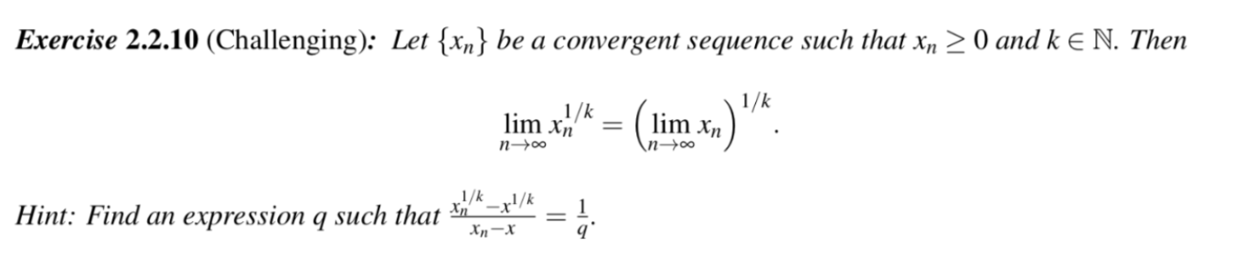 Solved Exercise 2.2.10 (Challenging): Let {x_(n)} be a | Chegg.com