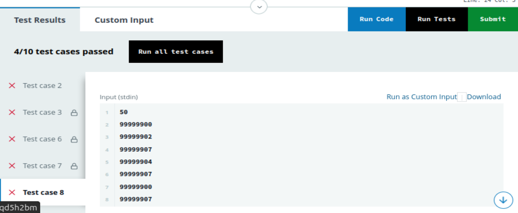 Solved Your Output (stdout) 1 81 Expected Output Download | Chegg.com