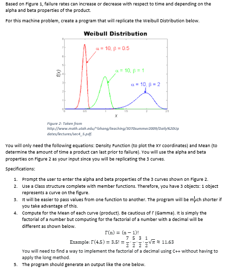 Solved The Weibull Distribution is used to assess product | Chegg.com
