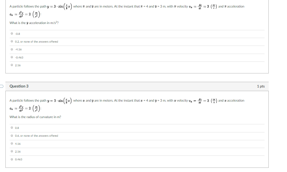 Solved 3 M With S Velocit And S Acceleation Velocity V 3