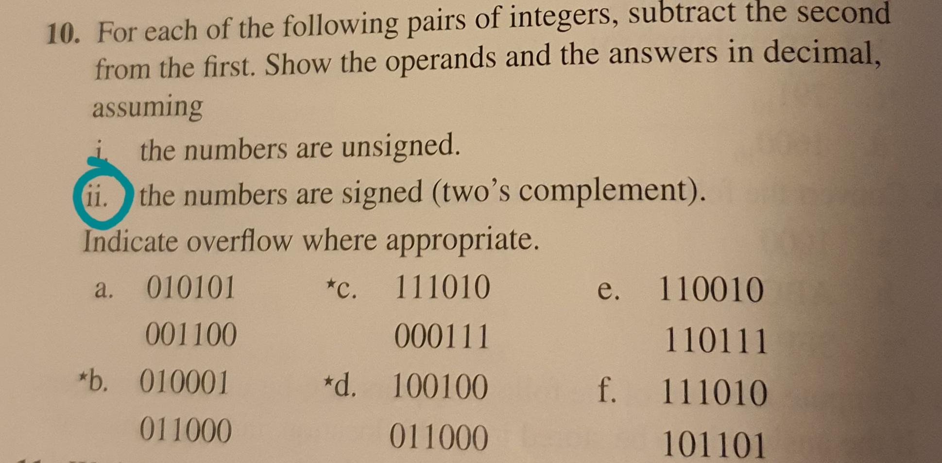 Solved 10. For each of the following pairs of integers, | Chegg.com