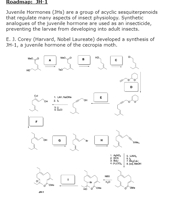 Solved Juvenile Hormones ( JHs ) are a group of acyclic | Chegg.com