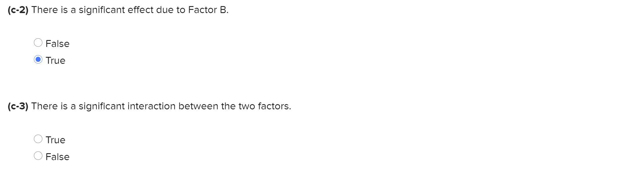 Solved F P Value Anova Source Of Variation Factor A Factor B 9078