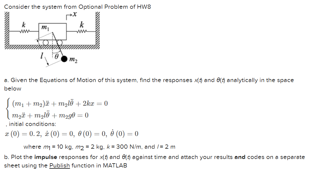 Solved Consider the system from Optional Problem of HW8 px k | Chegg.com