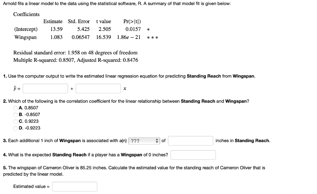Solved Standing Reach in the NBA - Standing reach measures | Chegg.com