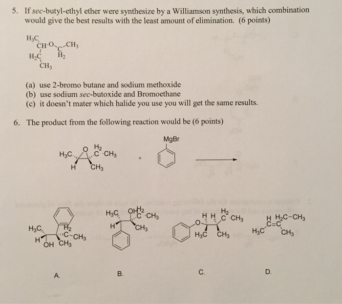 Solved OChem help for questions 5 & 6? Can you please | Chegg.com