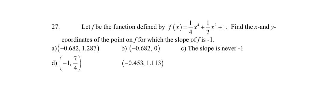 Solved 27. Let f be the function defined by | Chegg.com