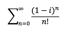 Solved ∑n=0∞n!(1−i)n | Chegg.com