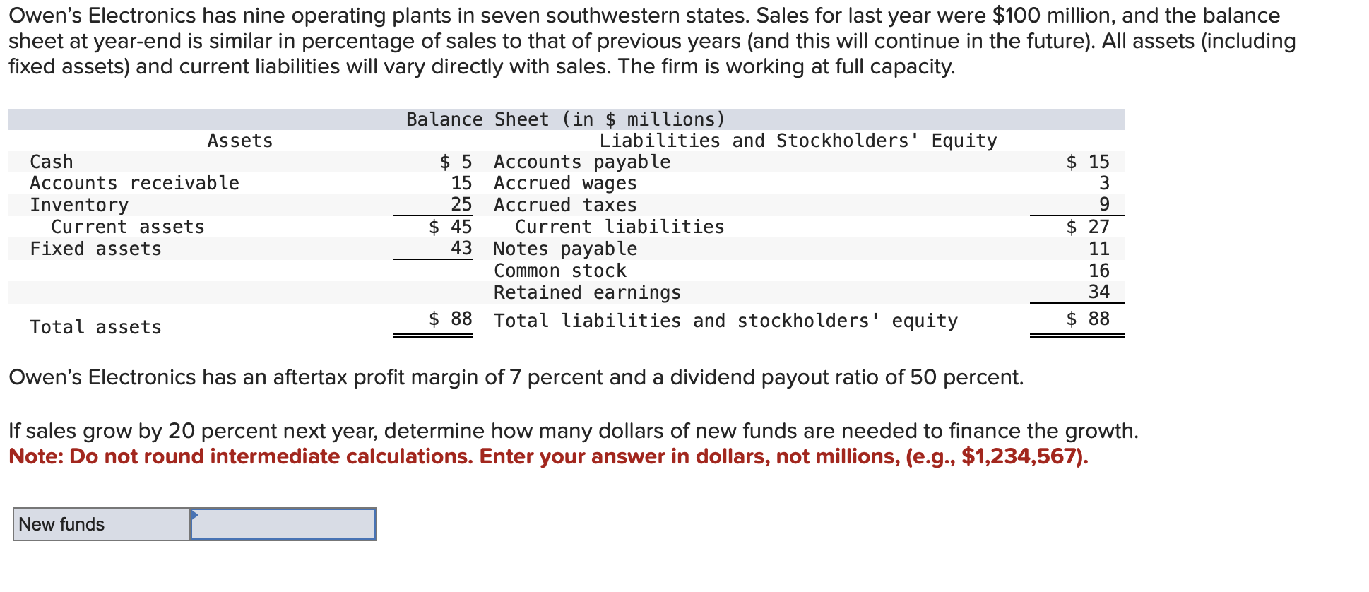 Solved Owen's Electronics has nine operating plants in seven | Chegg.com