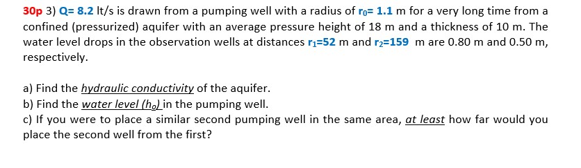 Solved its wrong solve please make correct answer hydrology | Chegg.com