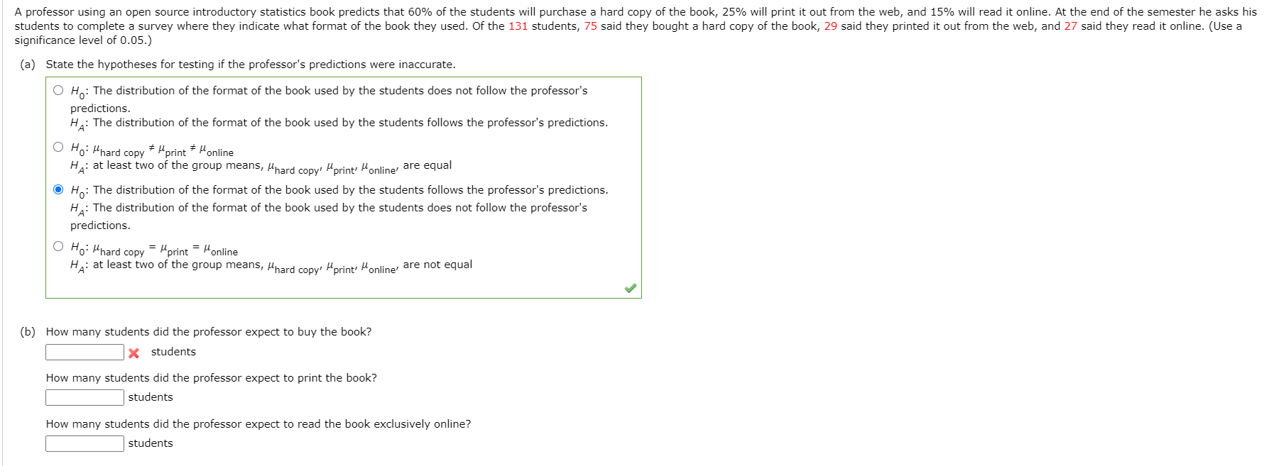 Solved A professor using an open source introductory | Chegg.com