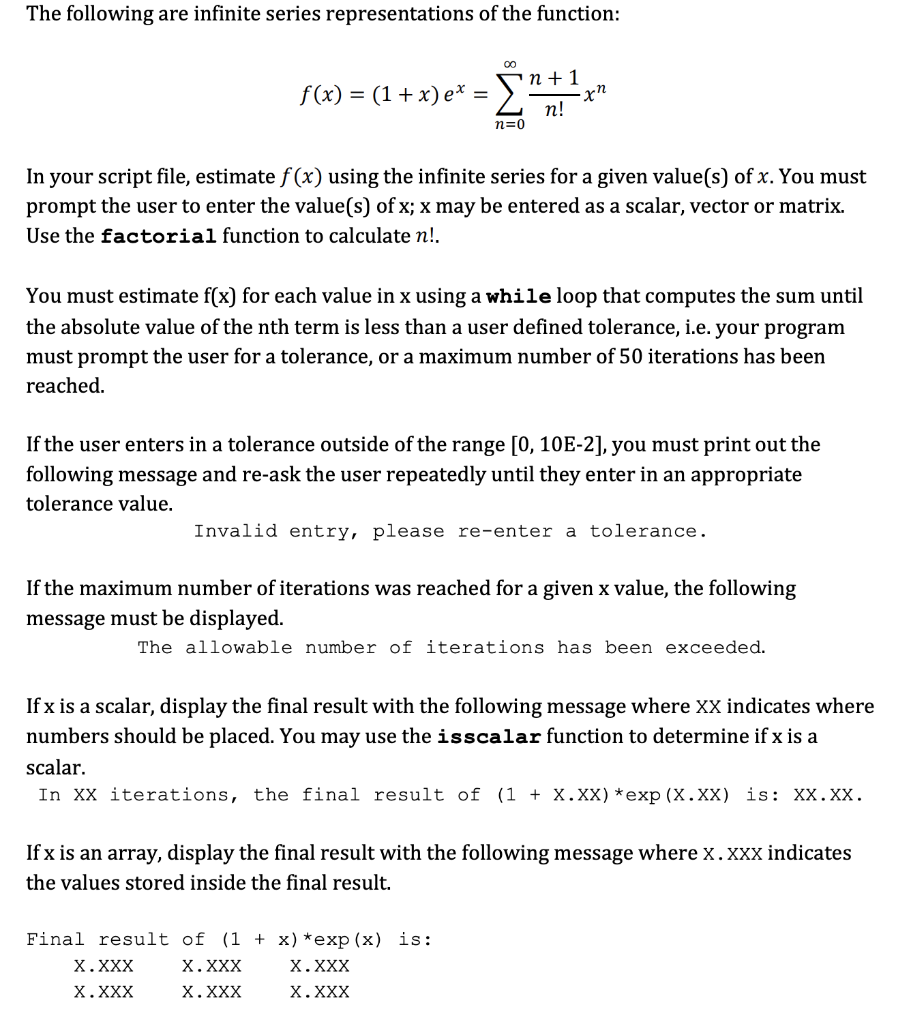 Solved This is my matlab HW. I need the code to enter into | Chegg.com