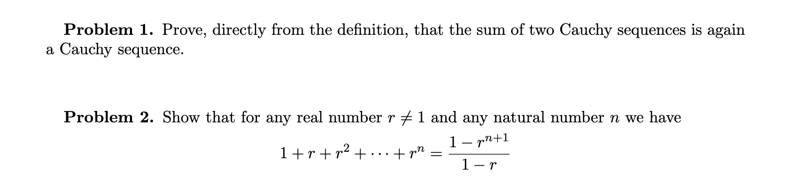 Solved Problem 1. Prove, directly from the definition, that | Chegg.com