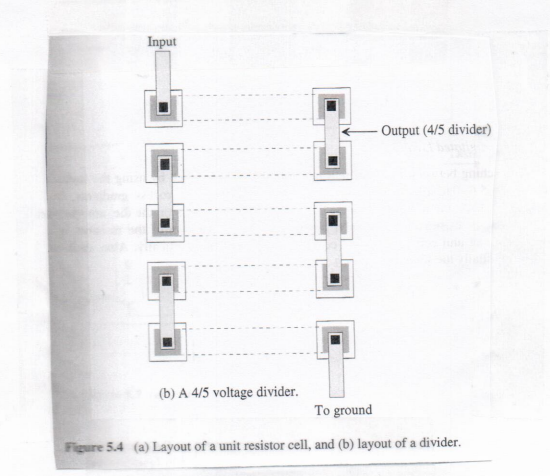 3. Draw the layout of a resistor divider 2:1 ratio in | Chegg.com