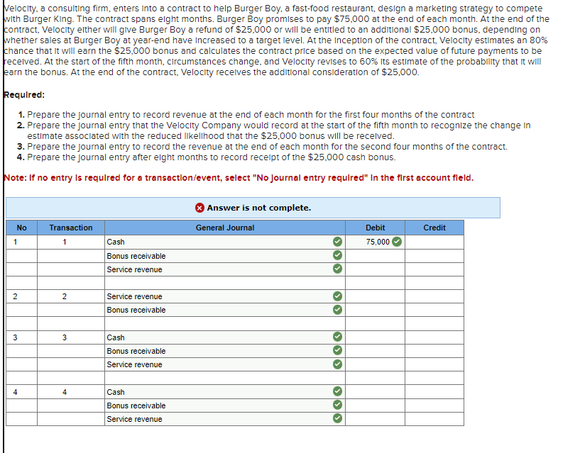 Solved Velocity, a consulting firm, enters Into a contract | Chegg.com
