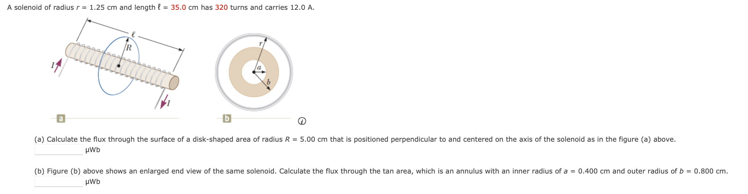 Solved A solenoid of radius r=1.25 cm and length ℓ=35.0 cm | Chegg.com
