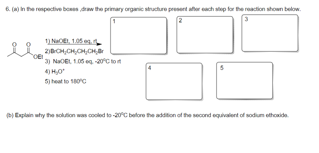 Solved 6. (a) In the respective boxes, draw the primary | Chegg.com