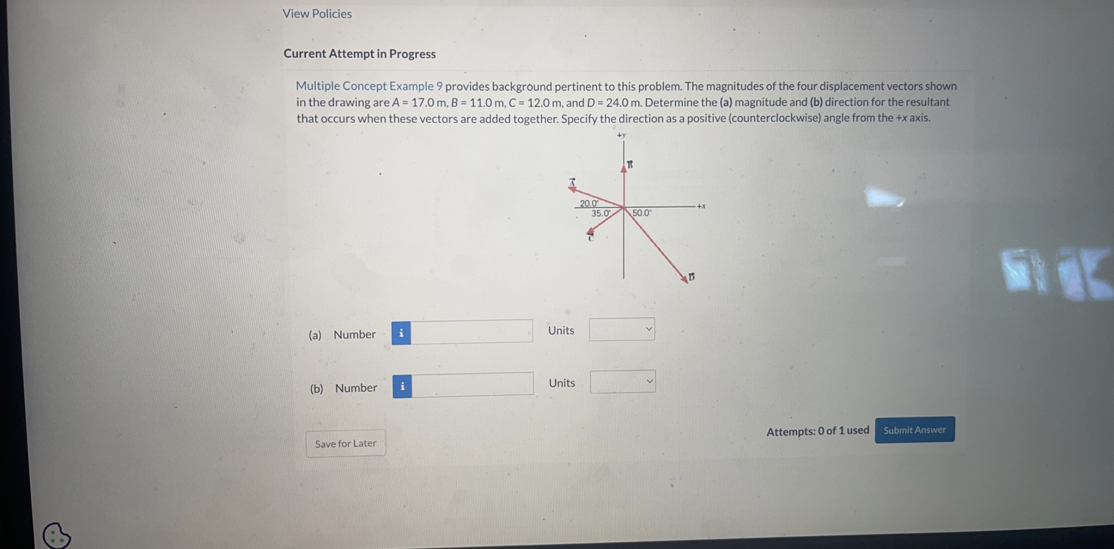 Solved Multiple Concept Example 9 provides background | Chegg.com