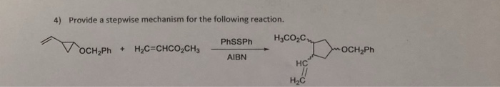 Solved 4) Provide a stepwise mechanism for the following | Chegg.com