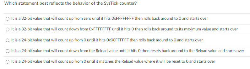Solved Which address corresponds to the current count value | Chegg.com