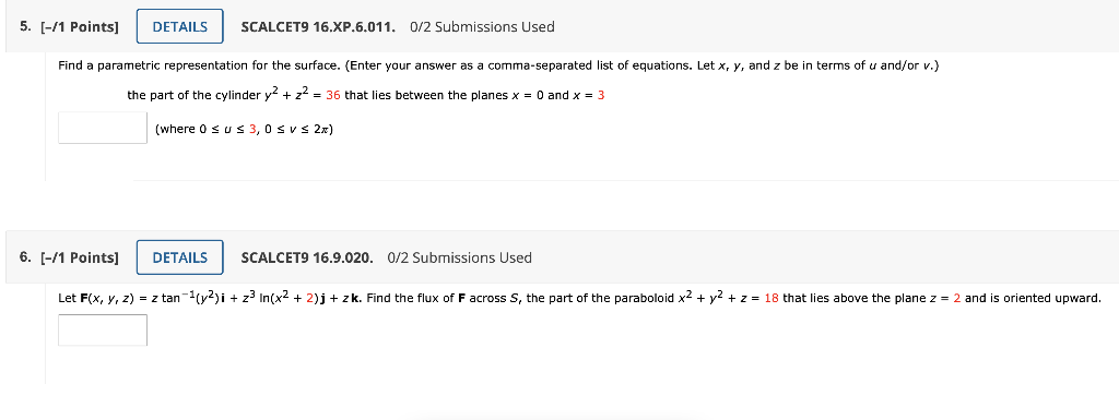 Solved Find A Parametric Representation For The Surface