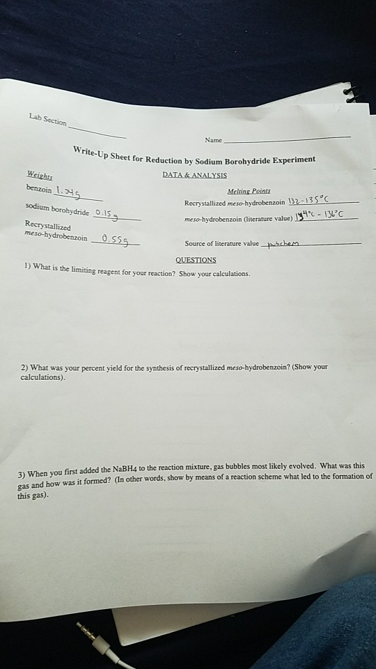 Solved Lab Section Name Write-Up Sheet for Red heet for | Chegg.com