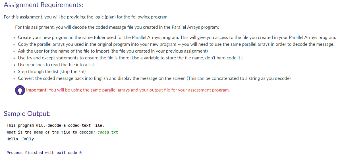 Solved The following is the decoder with English as alpha | Chegg.com