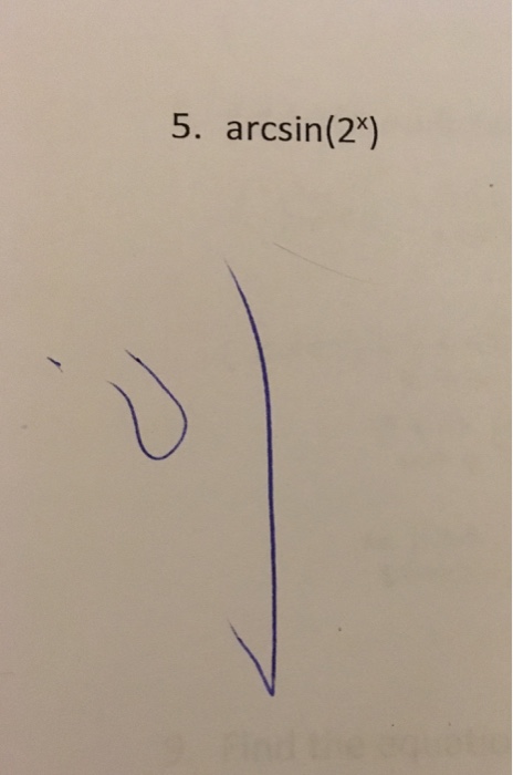 Solved 5. arcsin(2x) | Chegg.com