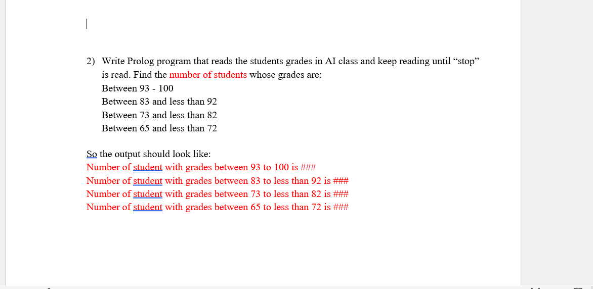 2) Write Prolog program that reads the students | Chegg.com