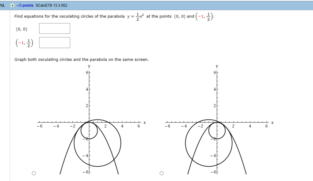 Solved 12. -13 points SCalcET8 13.3.052 Find equations for | Chegg.com