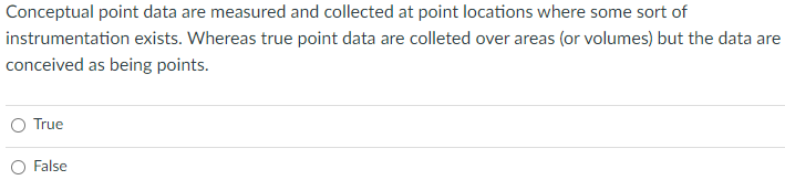 Solved Conceptual point data are measured and collected at | Chegg.com