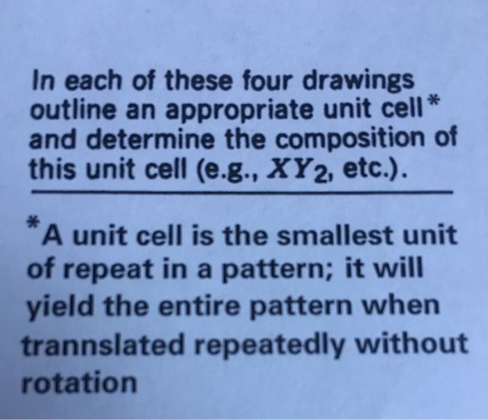 Solved Outline appropriate unit cell and determine the | Chegg.com